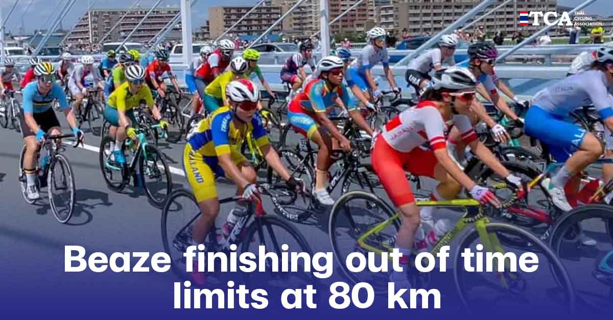 Beaze finishing out of time limits at 80 km